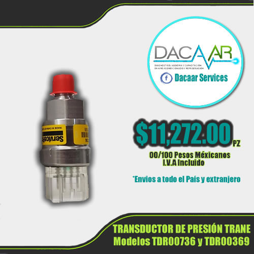 Transductor De Presión Trane Modelos TDRO0736 y TDR00369 – Dacaar Services